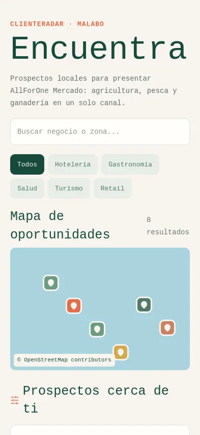 ClienteRadar Malabo