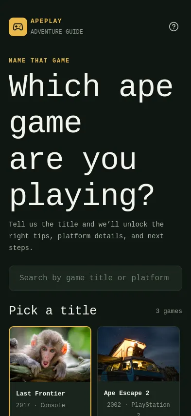 ApePlay Adventure
