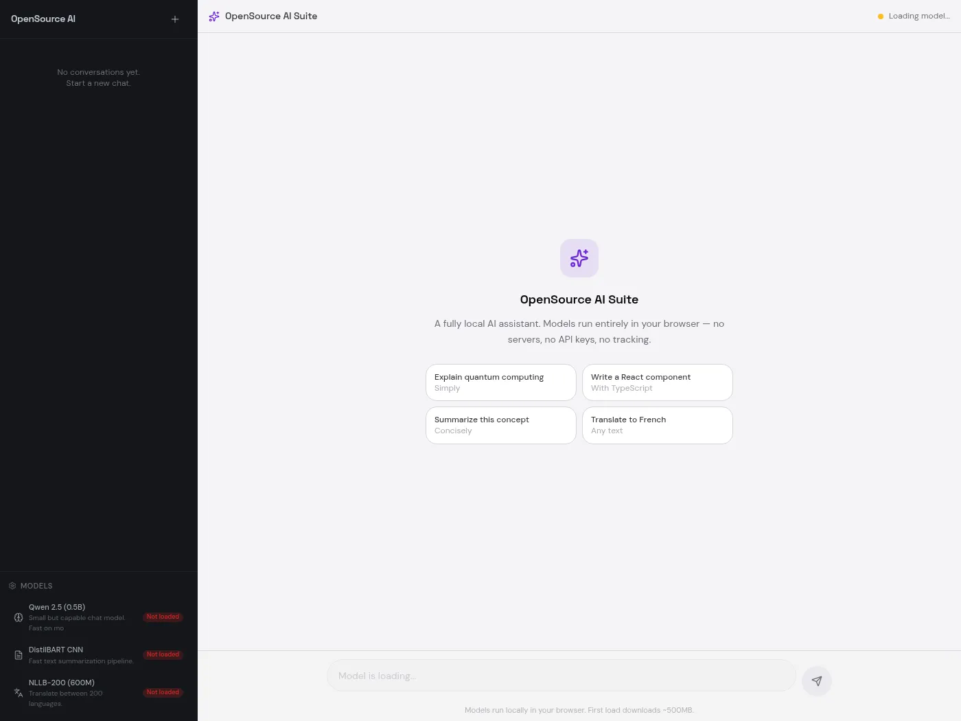 OpenSource AI Suite