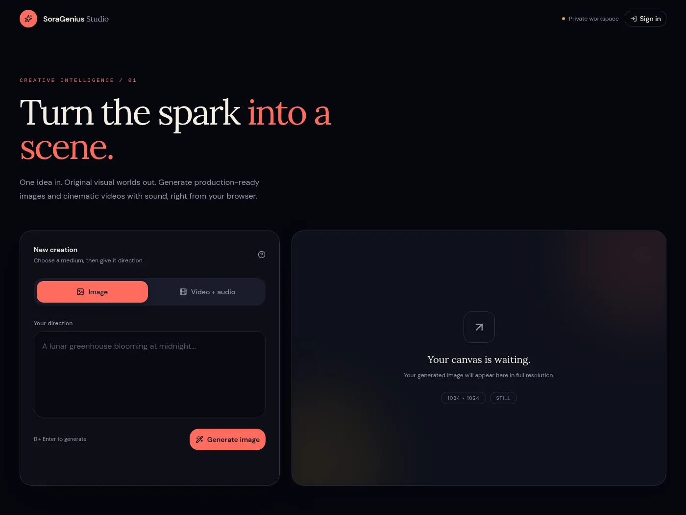 SoraGenius AI Studio