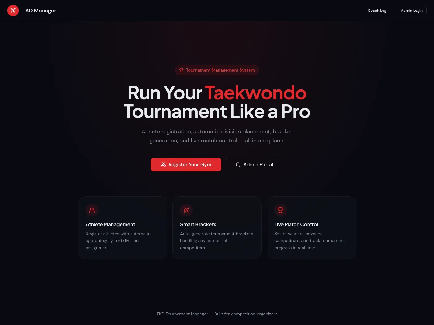 TKD Tournament Manager