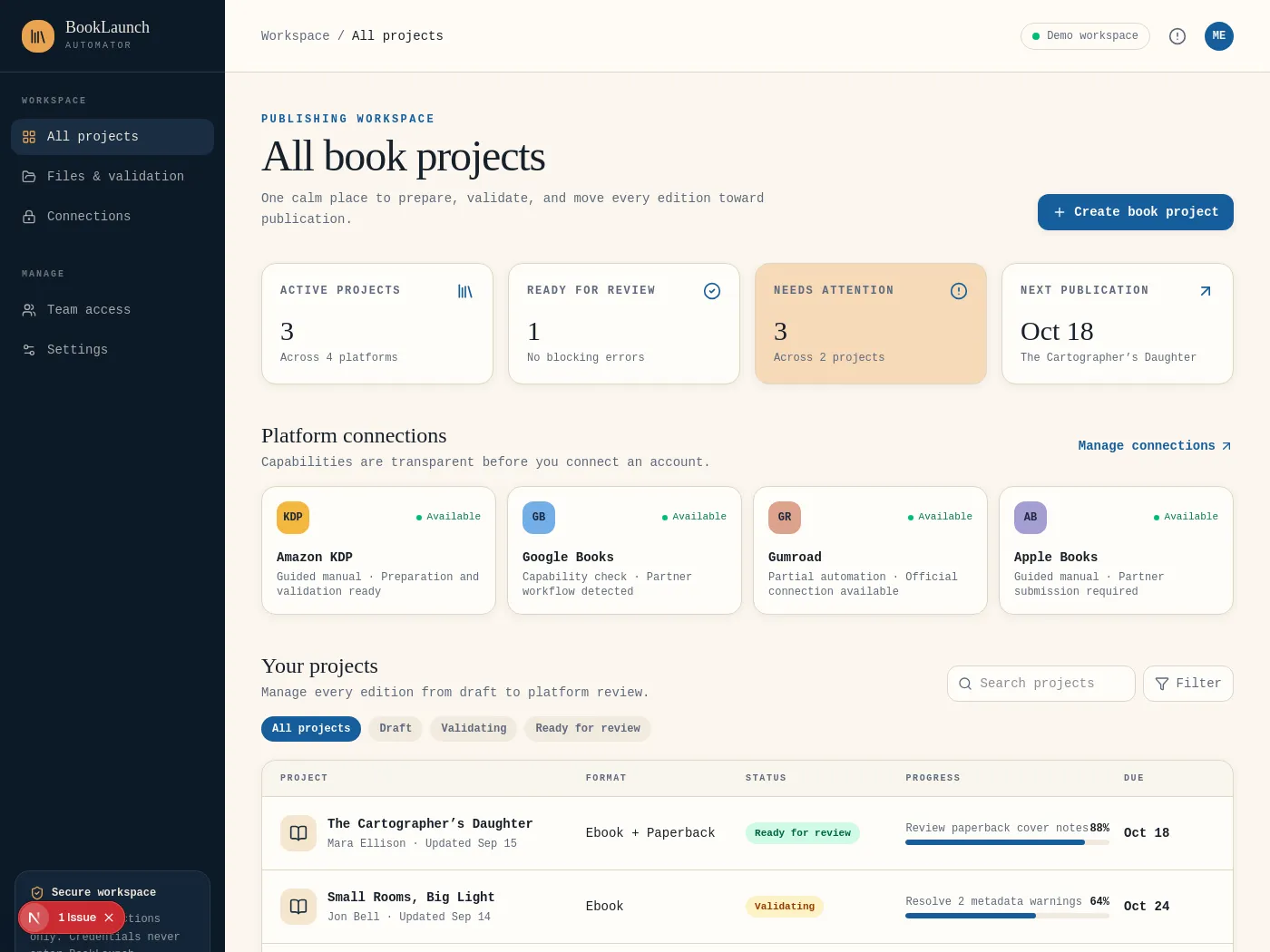 BookLaunch Automator