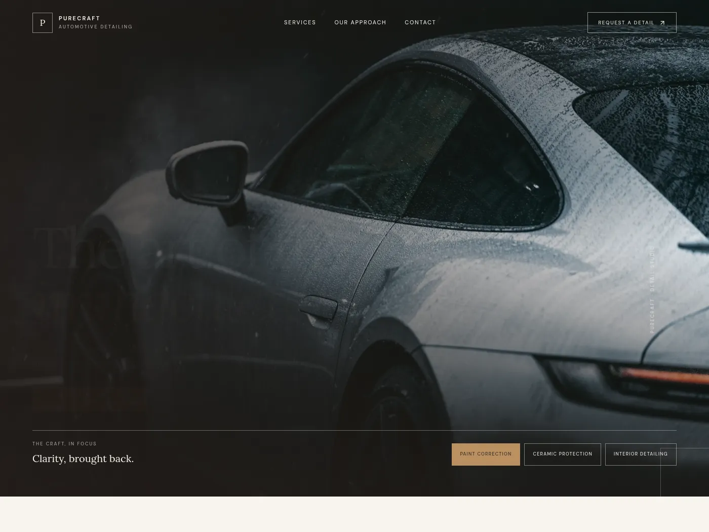 PureCraft Detailing Site