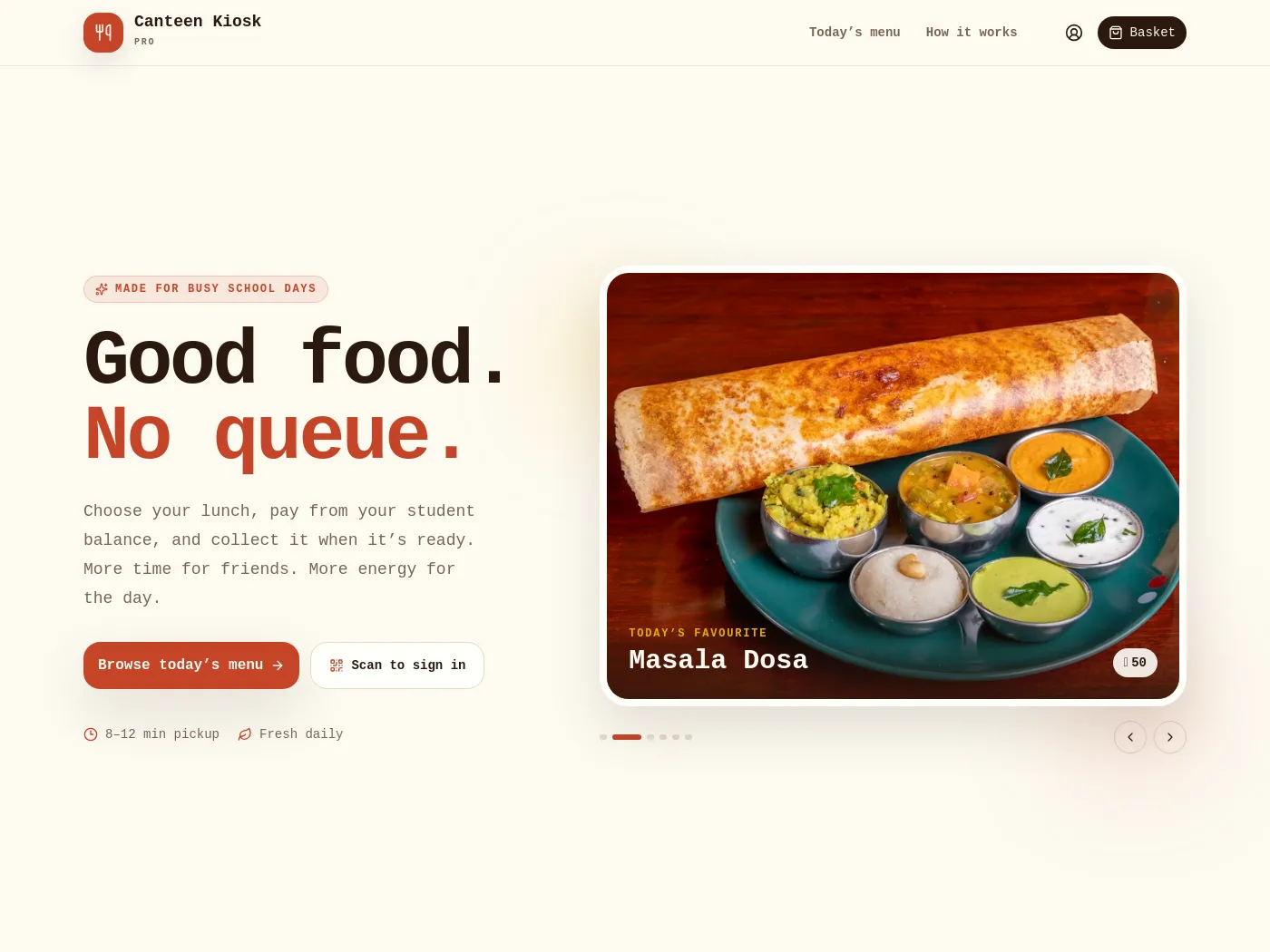 Canteen Kiosk Pro