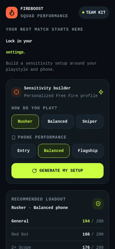 FireBoost Mobile App