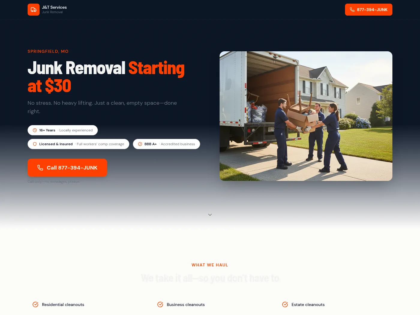 J&T Junk Removal Site