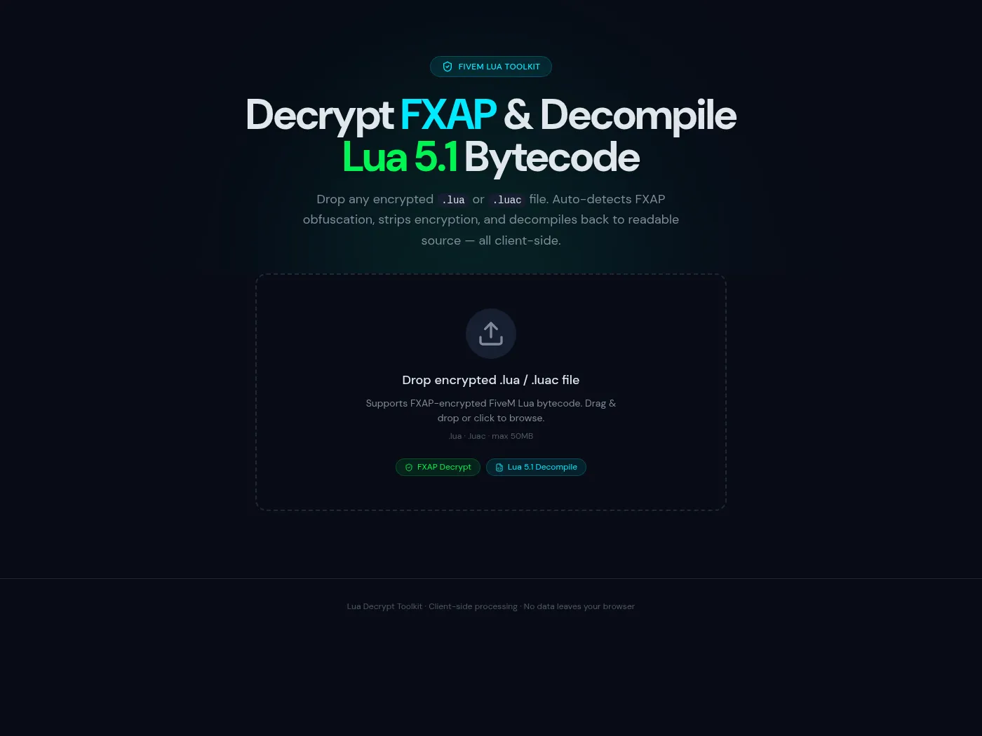 Lua Decrypt Toolkit
