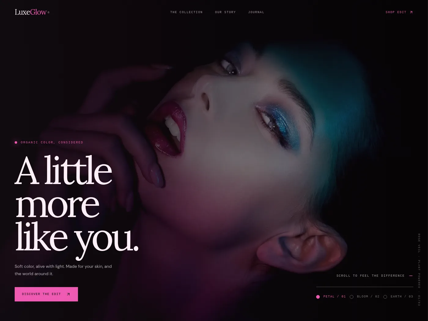 LuxeGlow Cosmetics Site