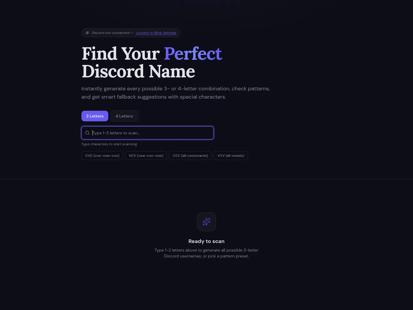 Discord Name Scanner