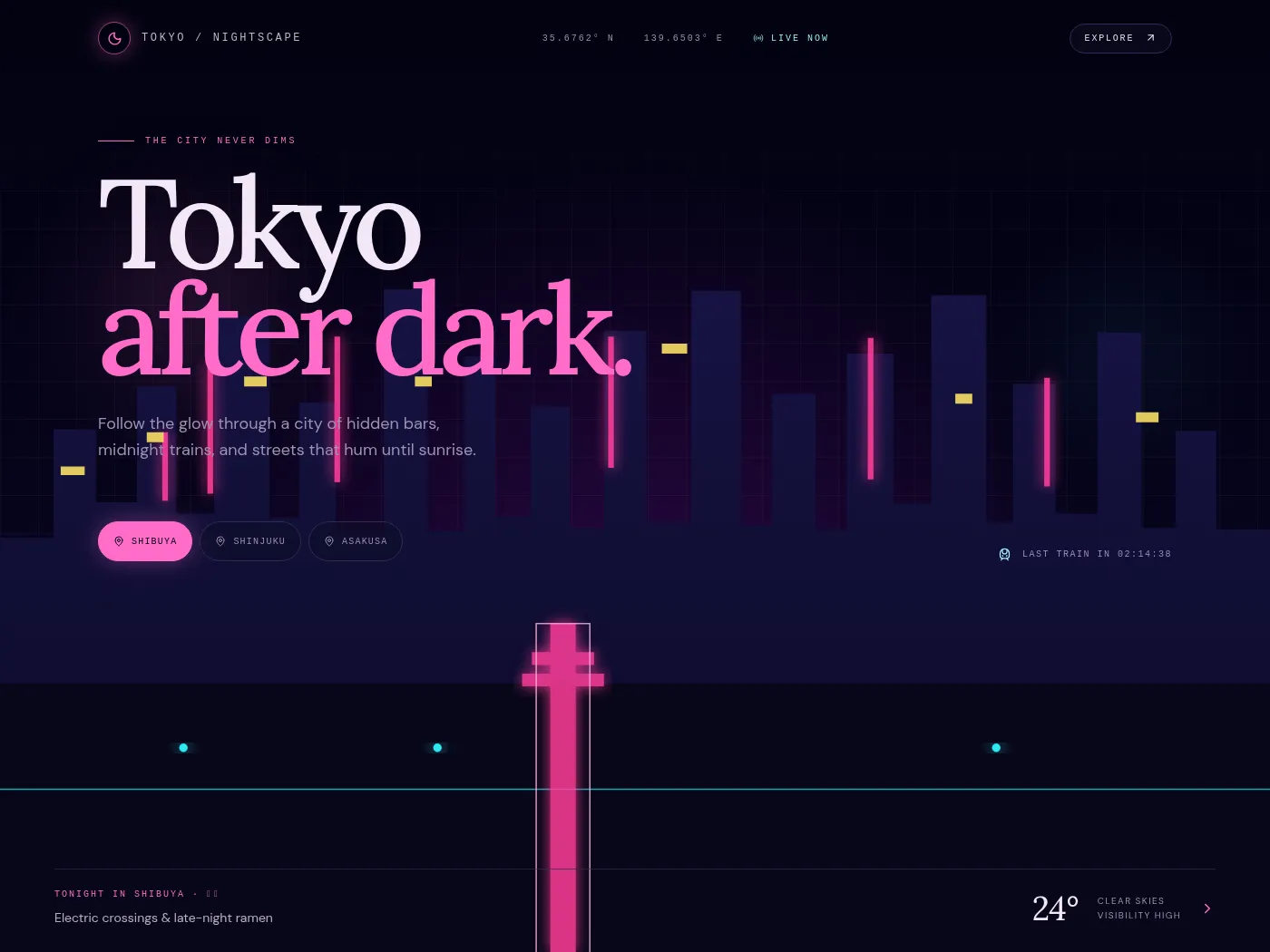 Tokyo Nightscape App