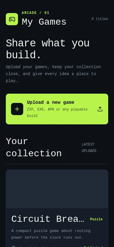 Game Uploader App