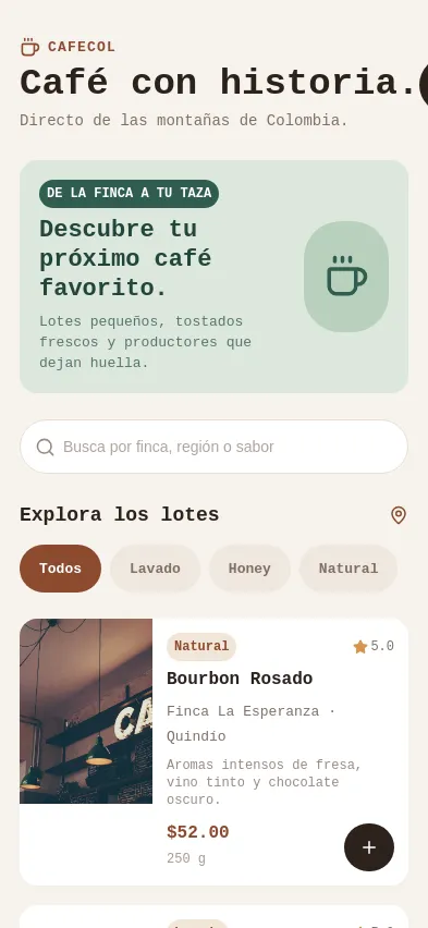 CafeCol Opening