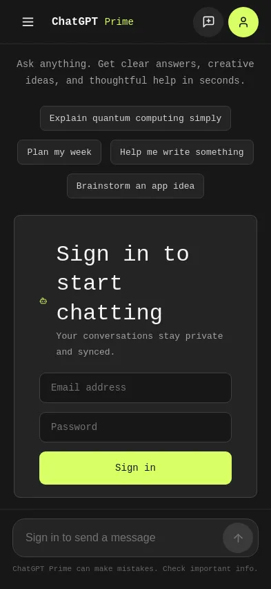 ChatGPT Prime
