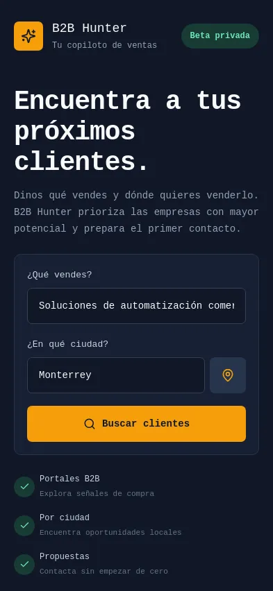 B2B Hunter App