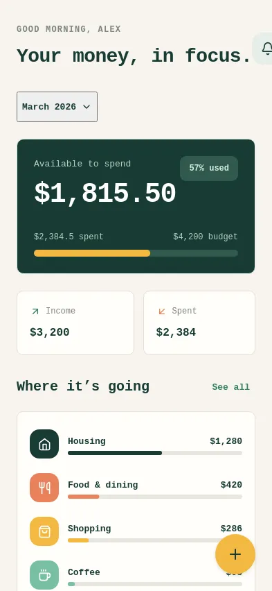 Pocket Budget Tracker