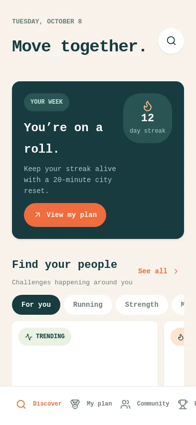 UrbanFit Mobile App