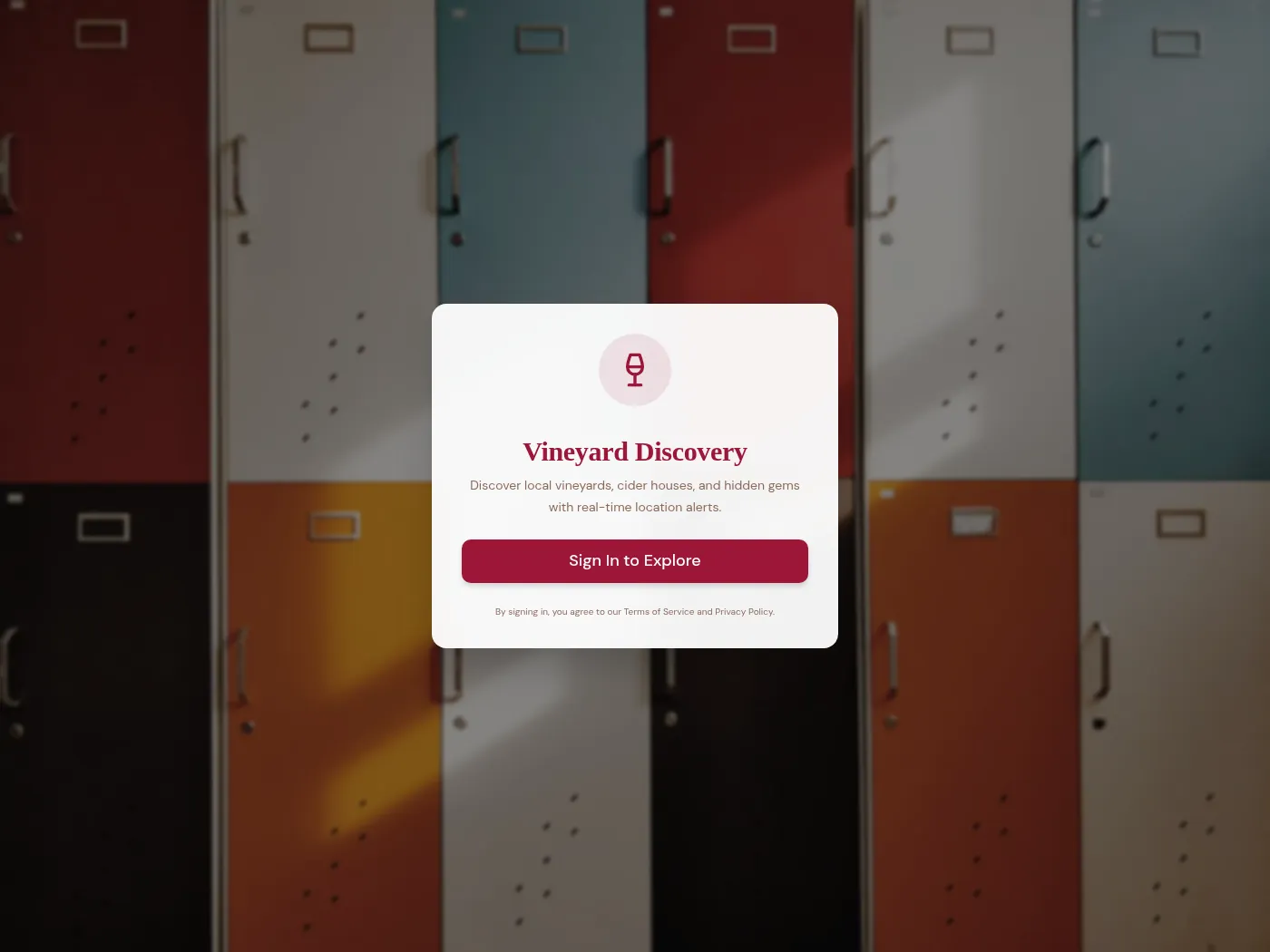 Vineyard Discovery App