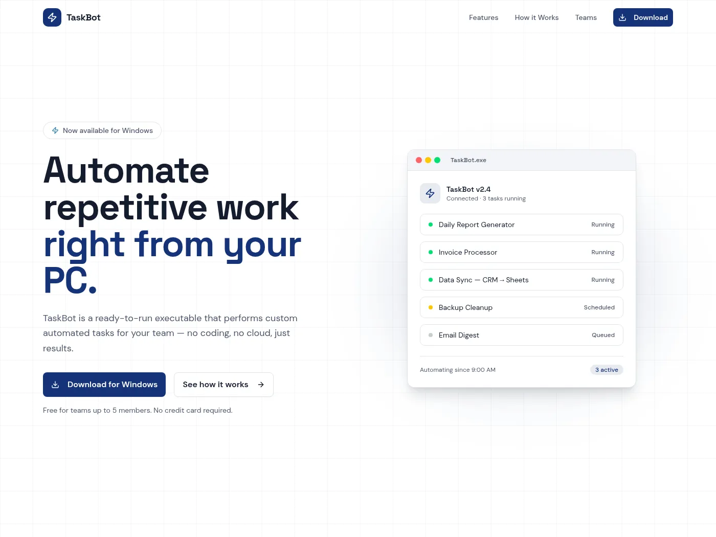 TaskBot for Teams