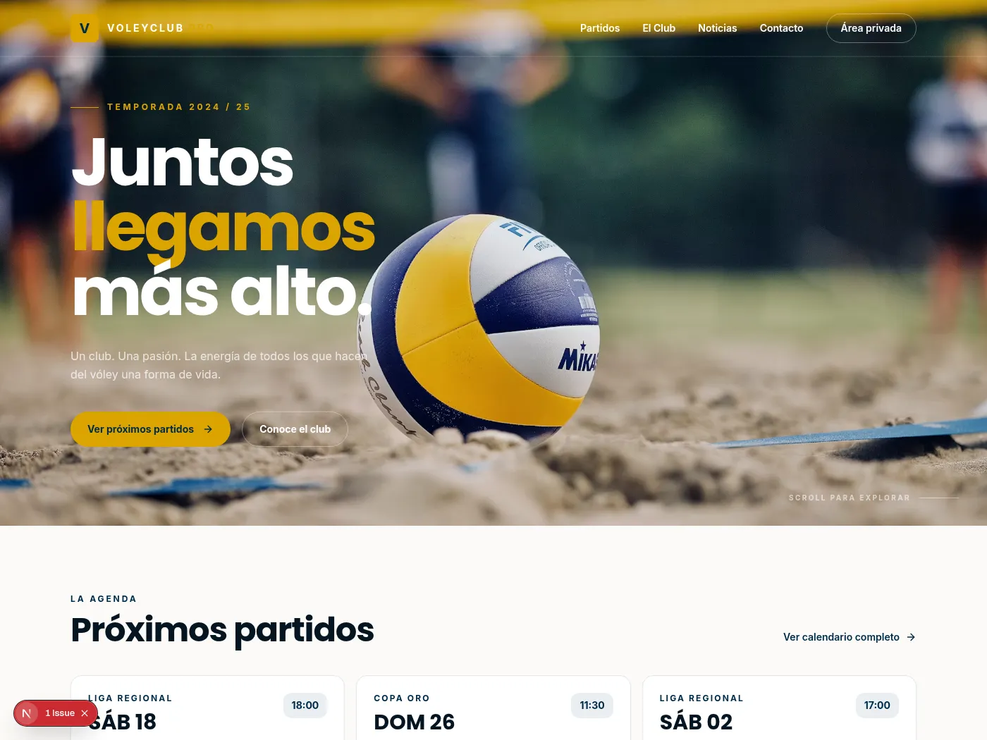 Voleyclub Pro Platform