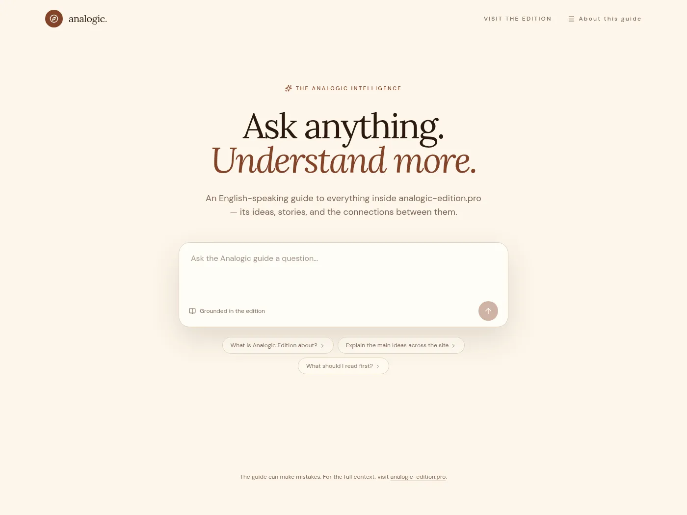 Analogic AI Assistant