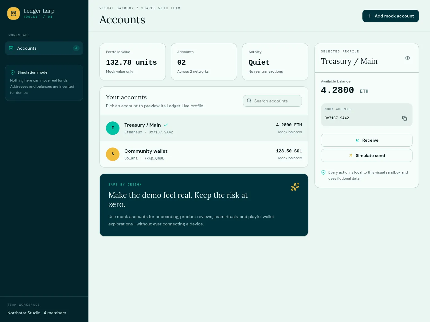Ledger Larp Toolkit