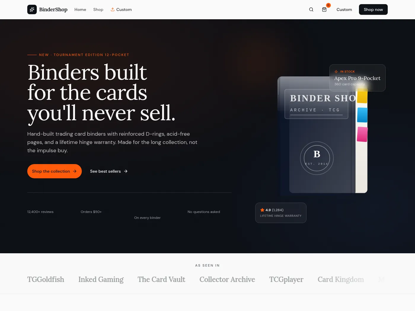 BinderShop E-Commerce