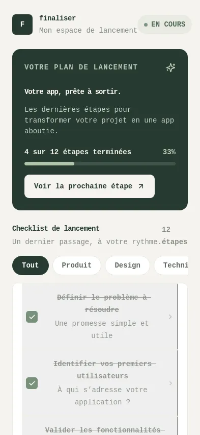 Finaliser App