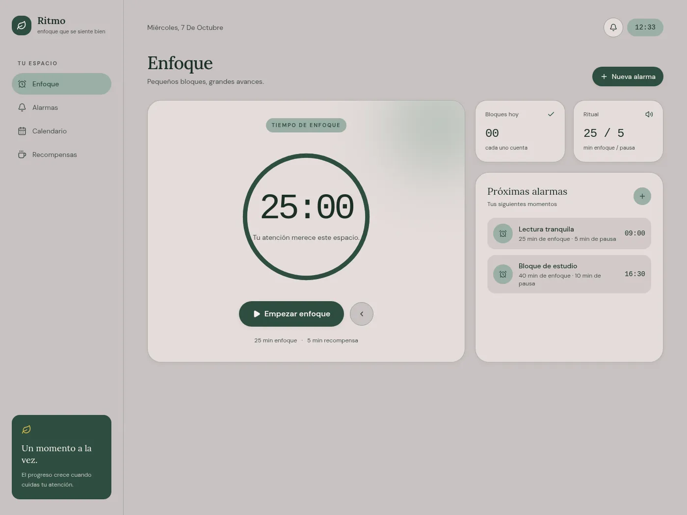 Pomodoro Reward Timer