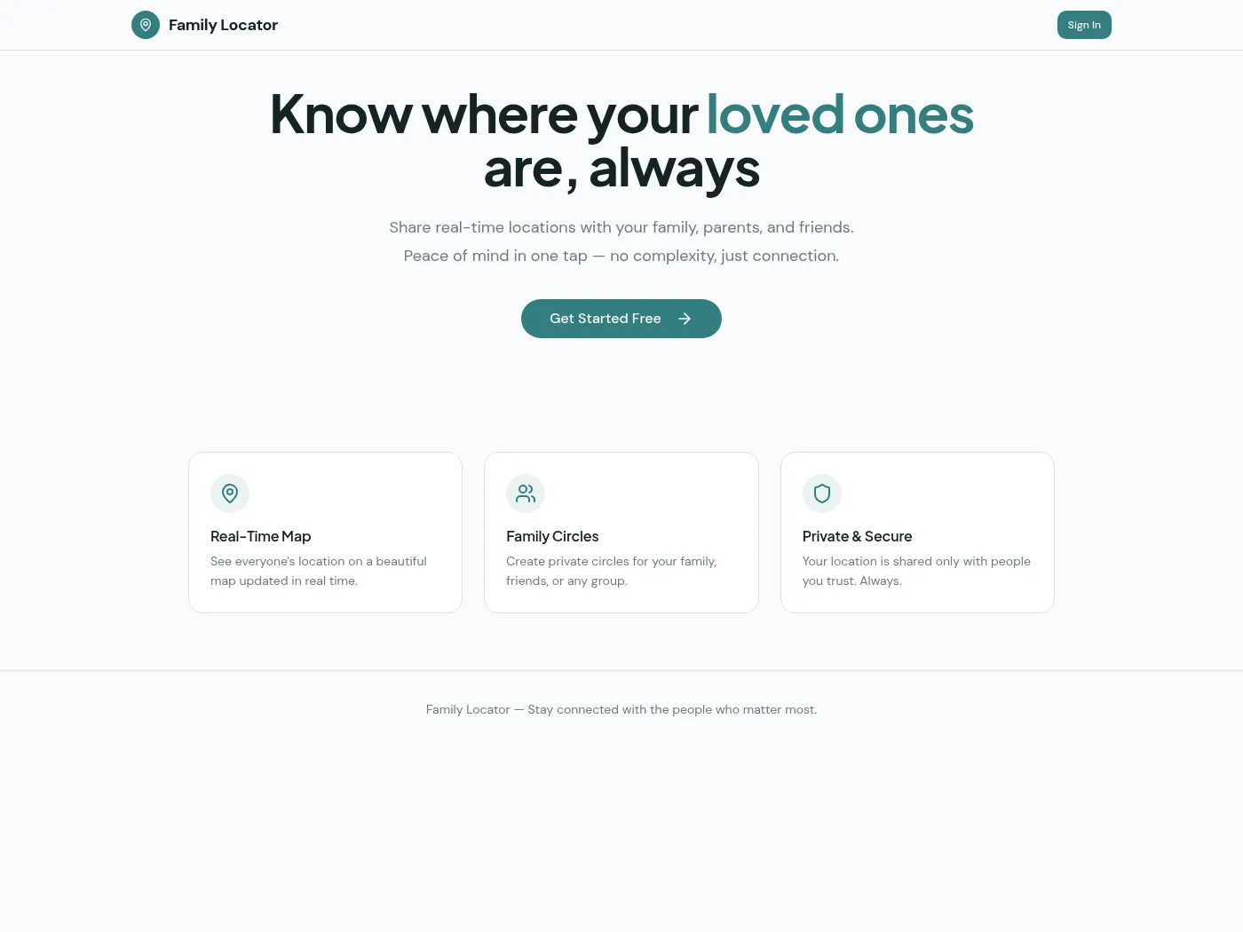 Family Locator Web