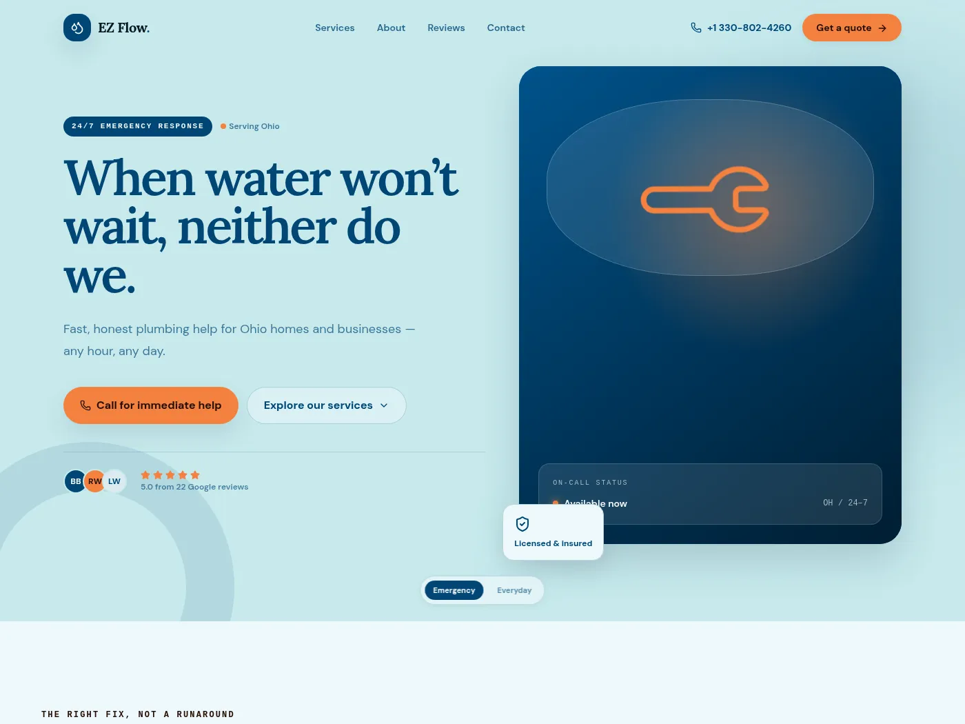 EZ Flow Plumbing Site