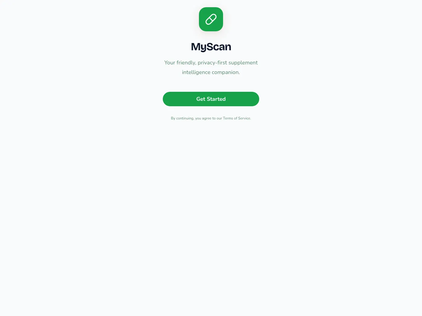 MyScan Supplement Intelligence