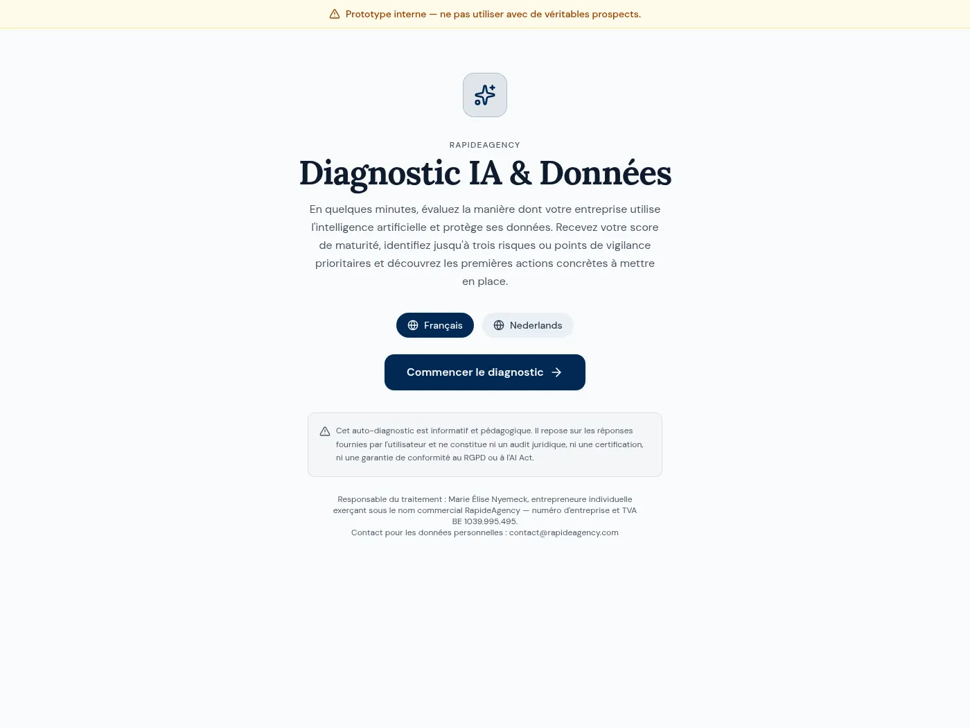 Diagnostic IA & Données