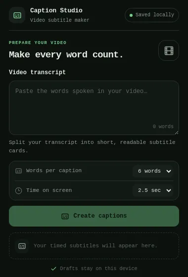 Auto Caption Uploader