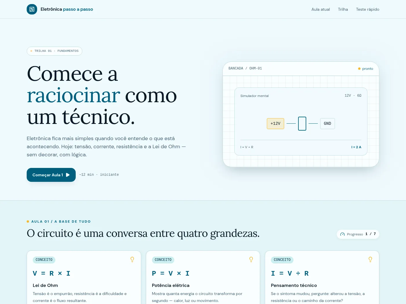 Eletrônica passo a passo