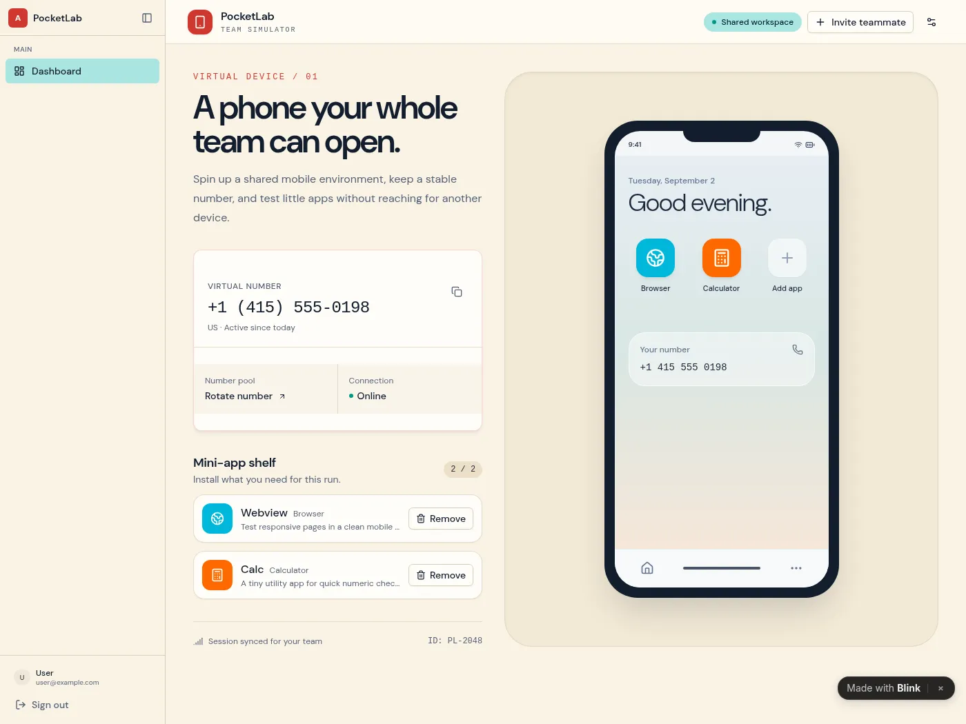 Virtual Phone Simulator
