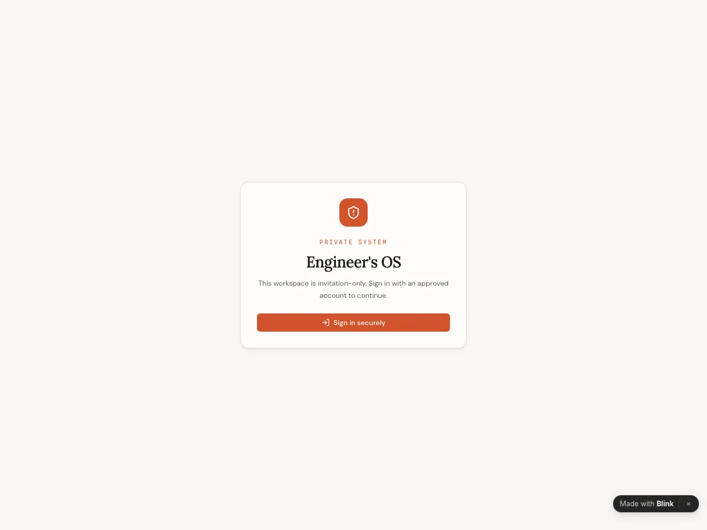 Engineer's Private OS