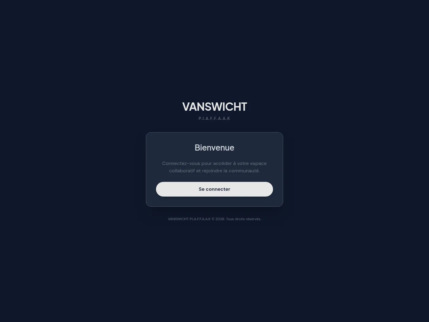 VANSWICHT Collaborative Hub