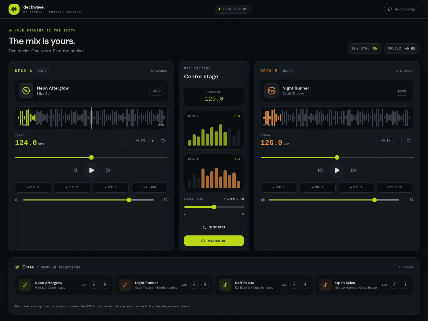 DeckWave DJ Simulator