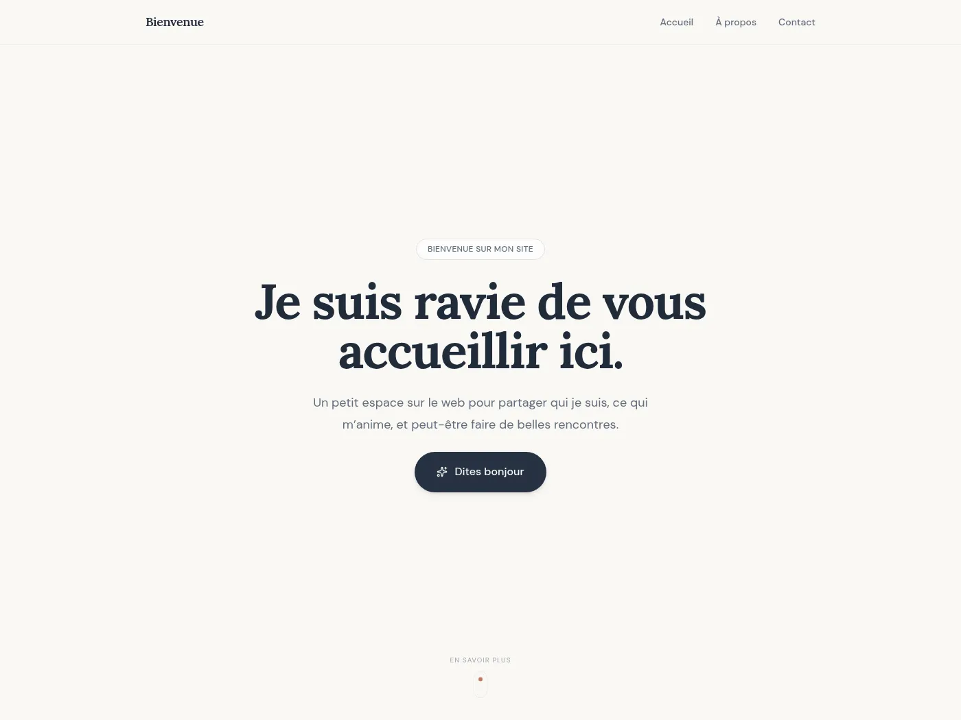 Bienvenue Web Starter