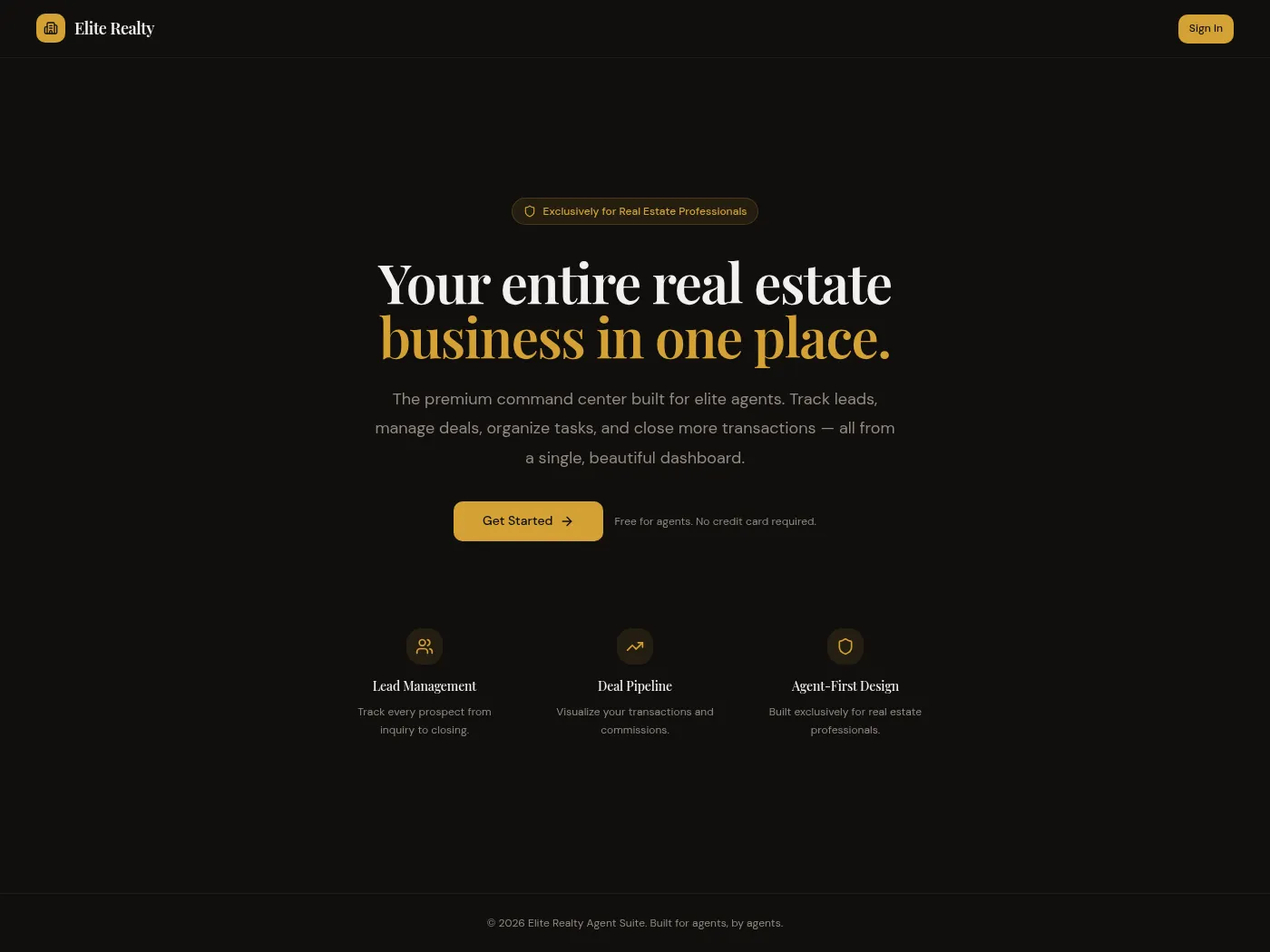 Elite Realty Agent Suite