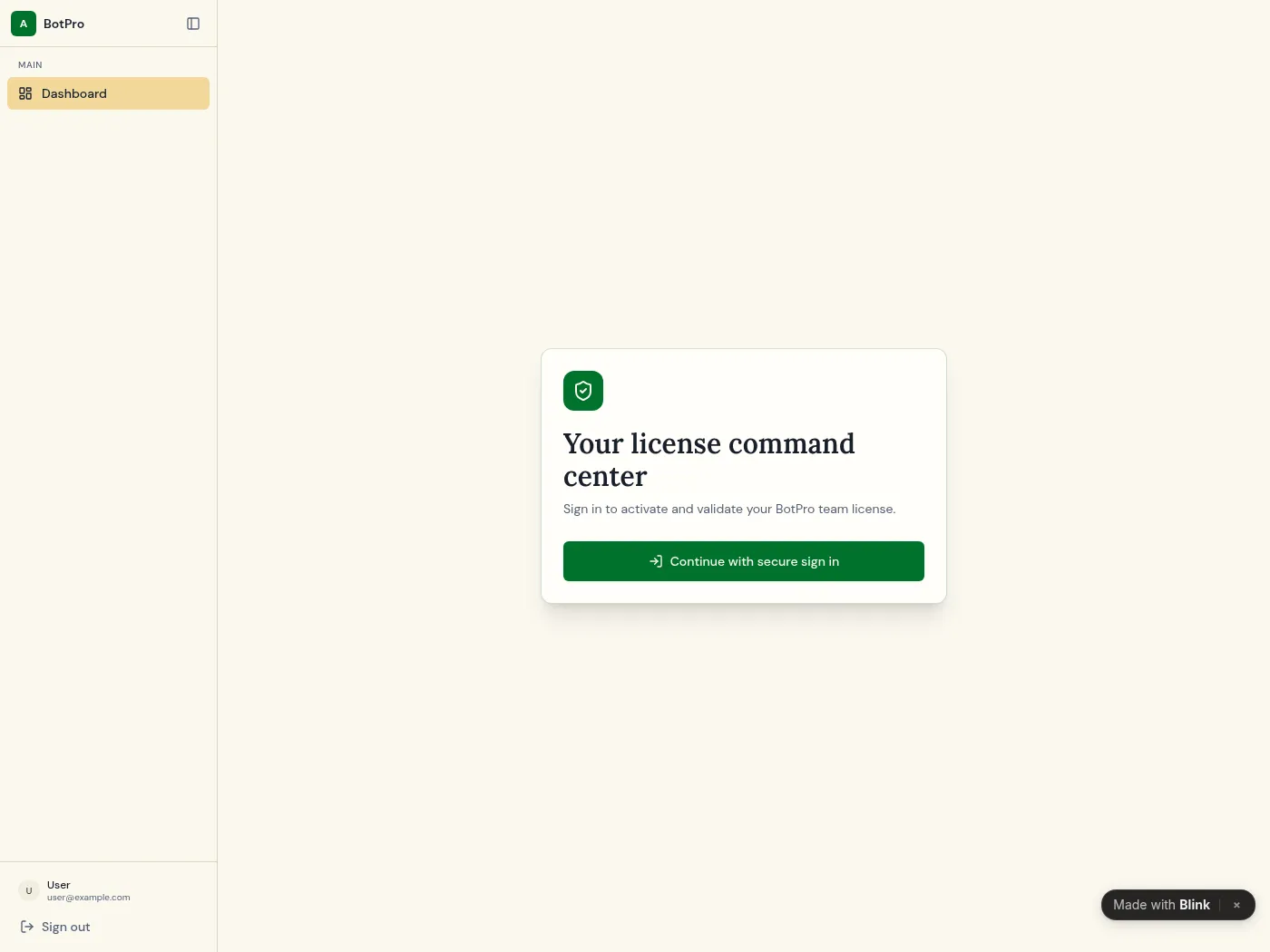BotPro License Manager