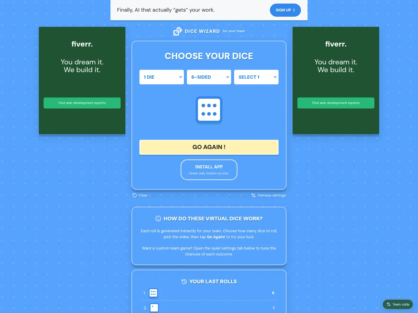 Dice Wizard