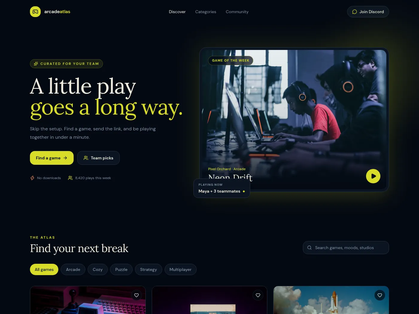 Instant Game Portal