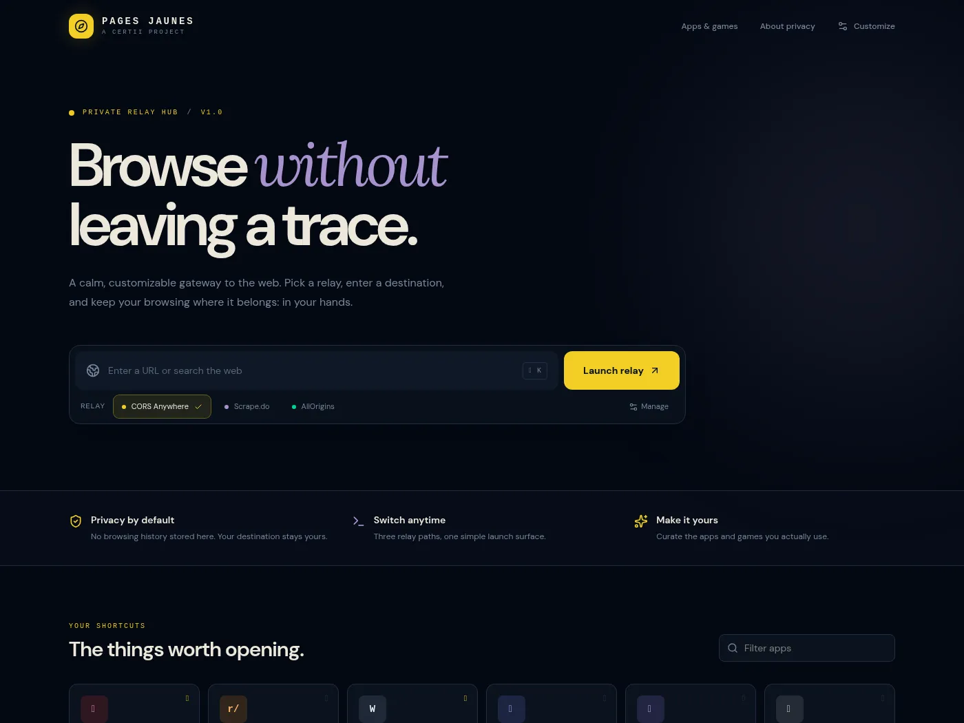 Pages Jaunes Proxy Hub