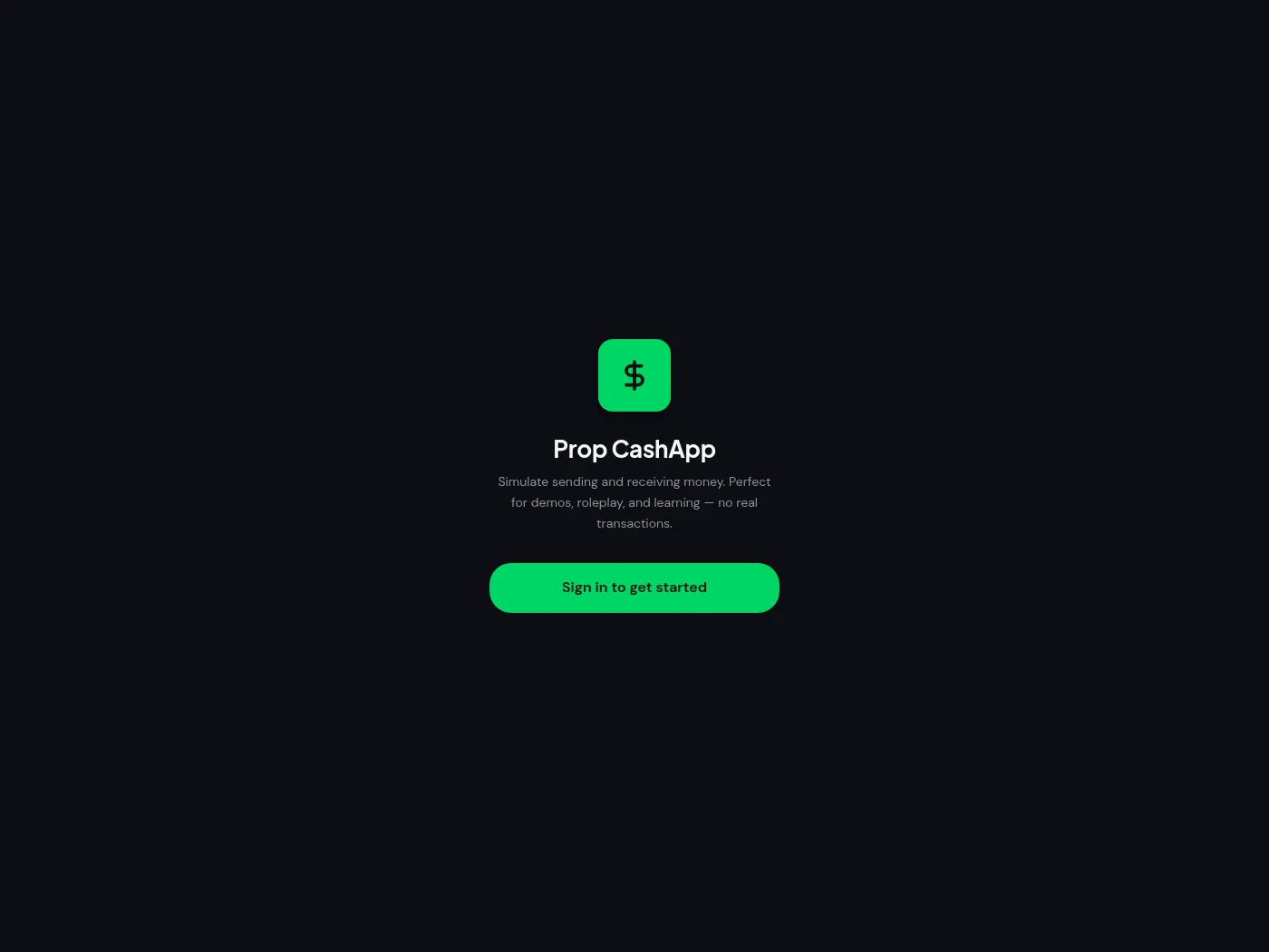 Prop CashApp Simulator