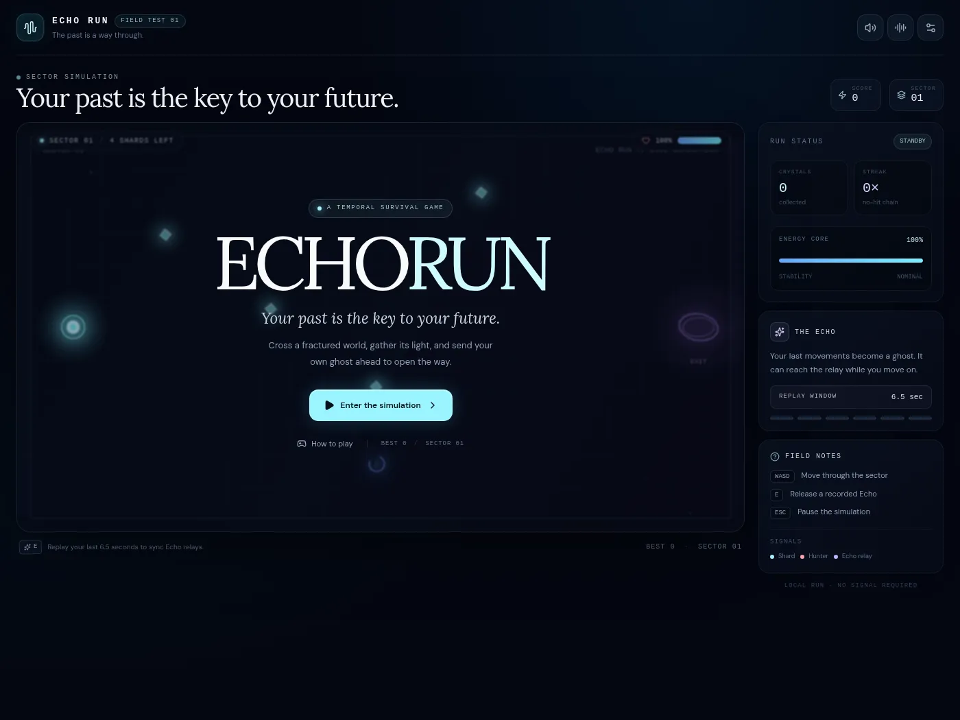 Echo Run: Futuristic Adventure