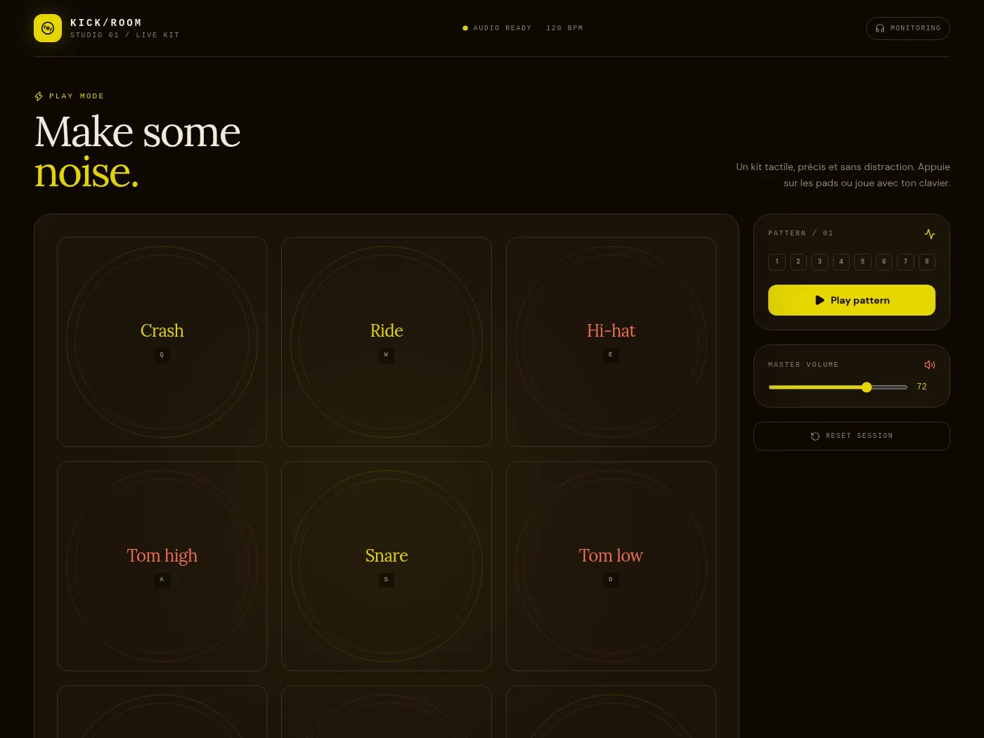 Modern Drum Kit App