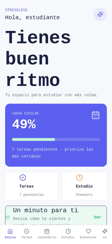 StressLess Student App
