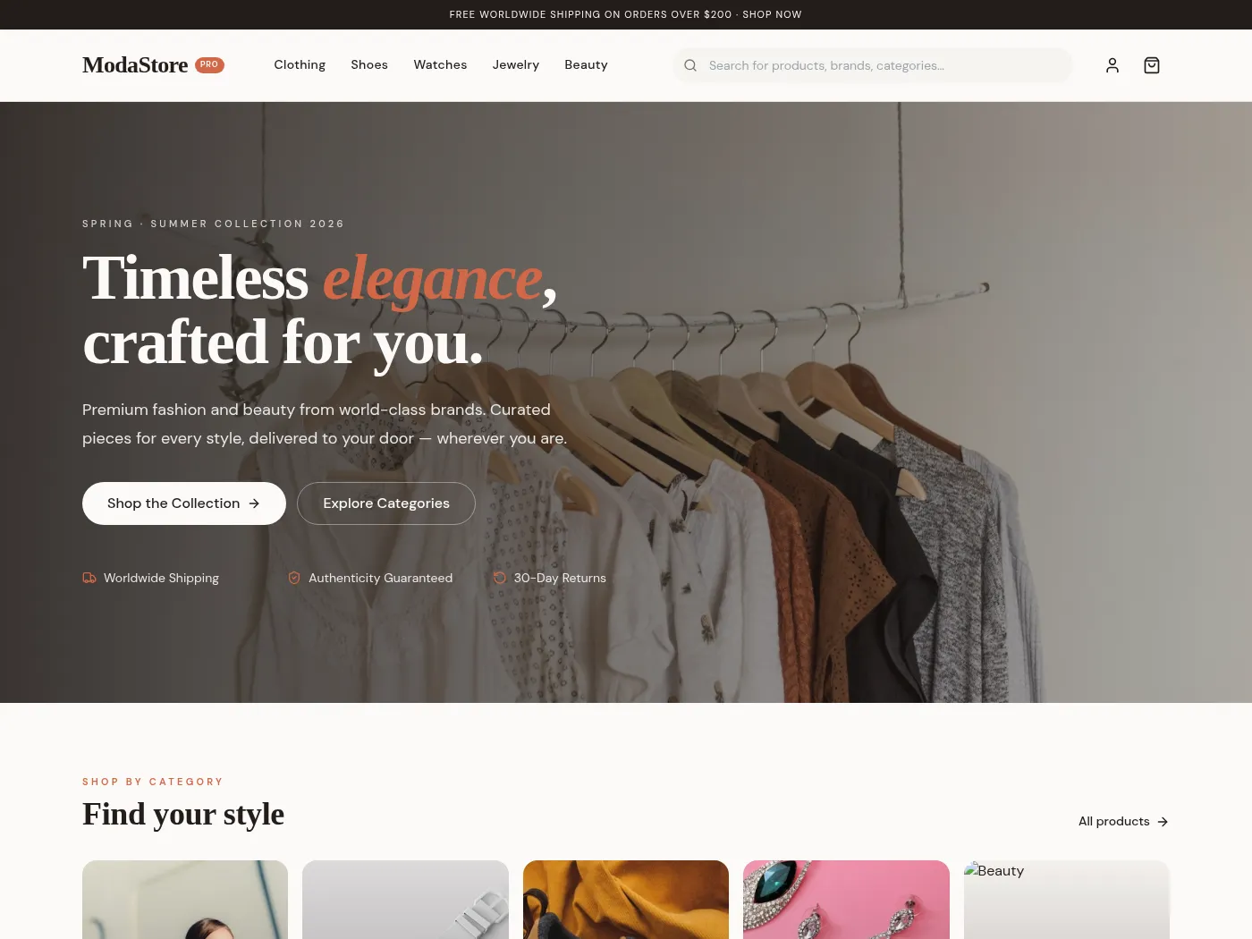 ModaStore Pro