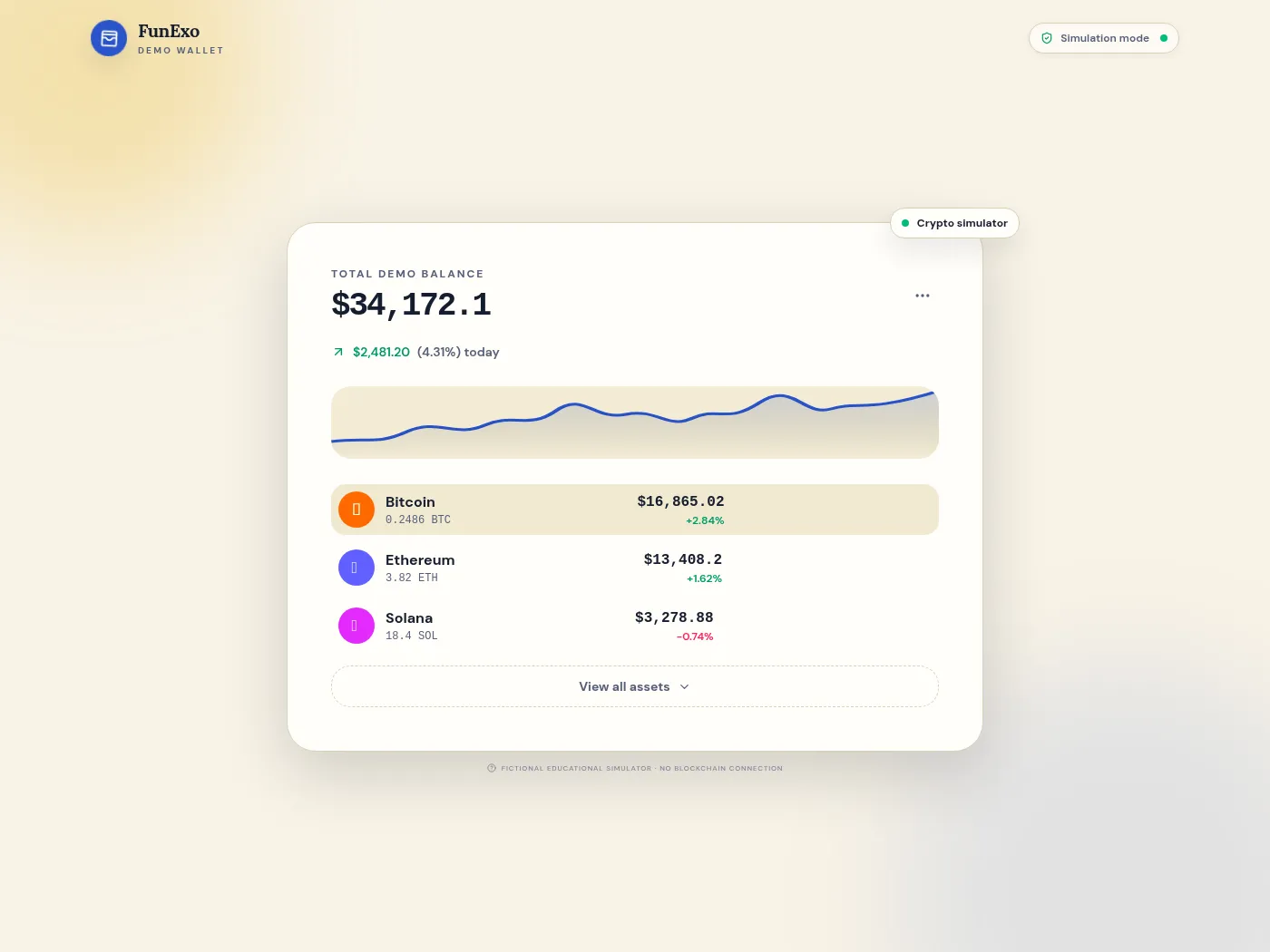 FunExo Wallet Simulator